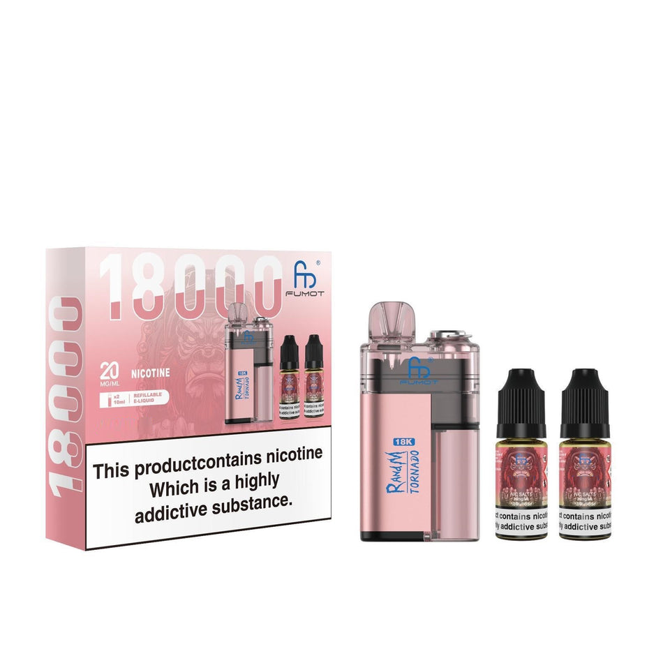 FUMOT R AND M Tornado 18000 Puffs Prefilled Pod Vape Kit 20MG