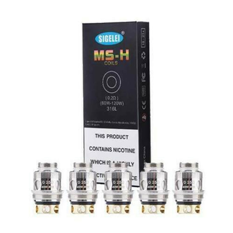 SIGELEI MS and MS-H Moonshot 120 Coils For Sobra Kit Coils 5 Pack MS-M